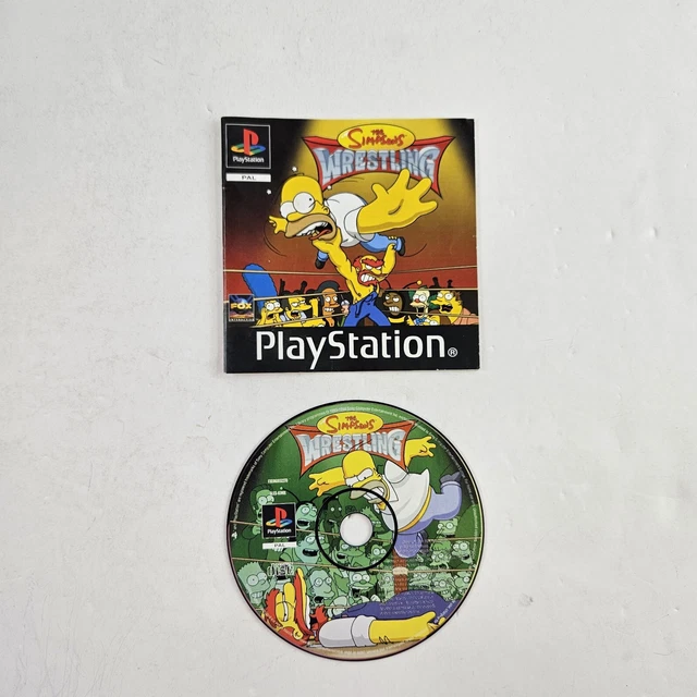 THE SIMPSONS WRESTLING Sony PlayStation 1 PS1 Game PAL with Manual no ...