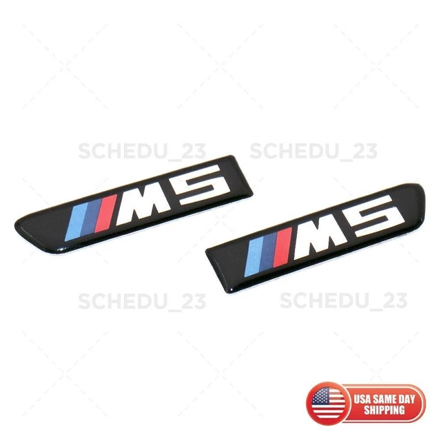 BMW F10 M5 Left Right Side Fender Vent Marker Grille Badge Emblem ...