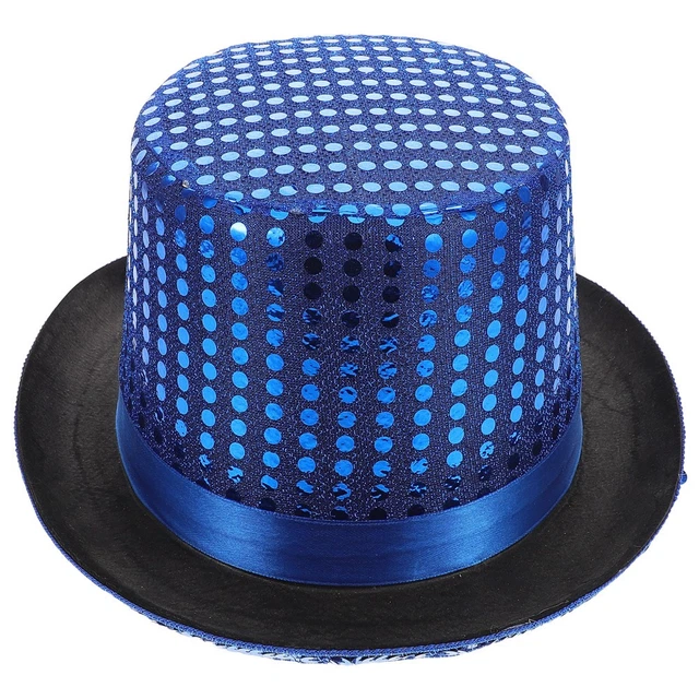 RETRO SEQUIN TOP Hat British Gentleman Style Stage Cap For Jazz ...