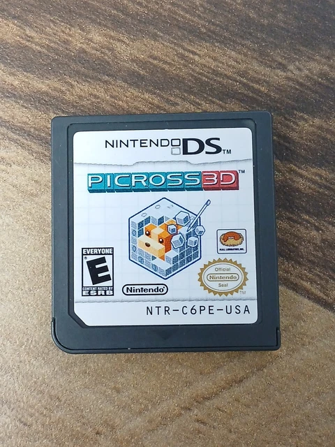PICROSS 3D (NINTENDO DS, 2010) Game Only - Tested $15.99 - PicClick CA