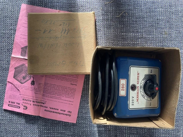 MÄRKLIN H0 TRANSFORMATOR Märklin-Super No. 280A EUR 15,00 - PicClick DE