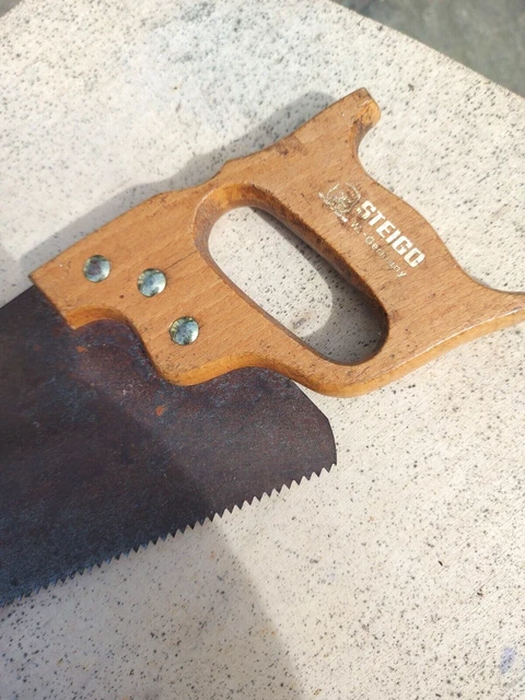 VINTAGE STEIGO WEST German Hand Saw - 1960s £14.80 - PicClick UK
