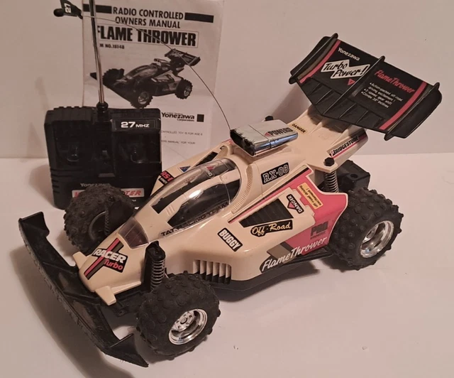 YONEZAWA HI-TECH FLAME Thrower Remote Control Car. 80s Vintage. Boxed ...