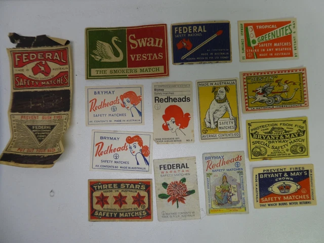 COLLECTION VINTAGE MATCH Matchbox Labels Australian $16.00 - PicClick AU