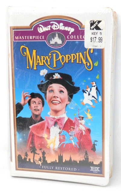DISNEY MASTERPIECE COLLECTION Mary Poppins VHS Tape - Julie Andrews New ...