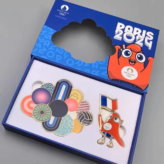2024 PARIS OLYMPICS mascot Raise the flag Phryge Refrigerator sticker £ ...