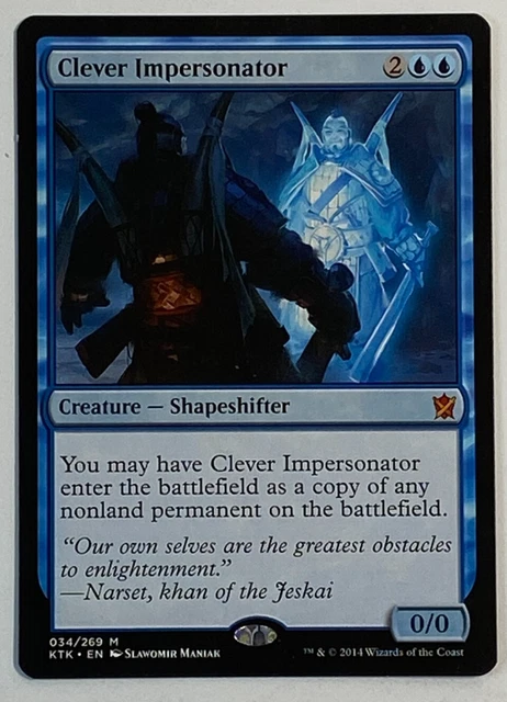 MTG CARD - 1x Clever Impersonator - Khans of Tarkir - NM - Magic The ...