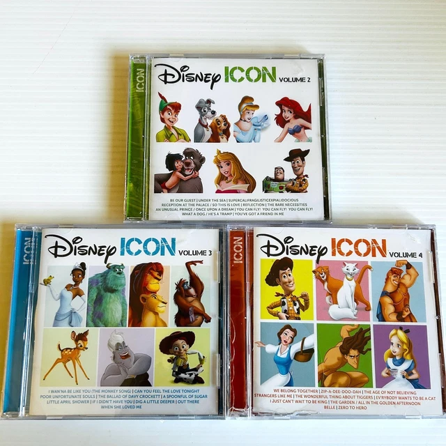 DISNEY ICON CDS volume 2 3 4 Soundtrack Children Musical Lion King ...