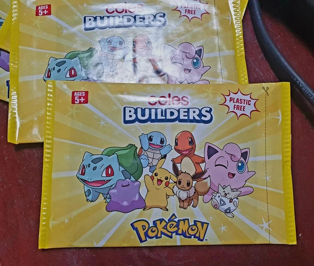 12 NEW COLES Pokemon Builders 2024 x 12 Sealed Packets $5.99 - PicClick AU