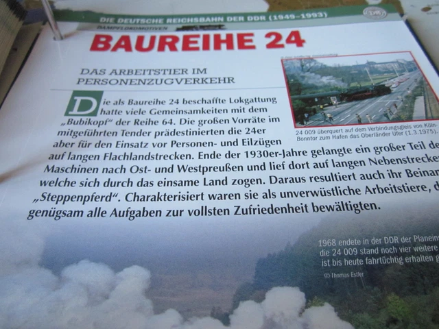 DEUTSCHE EISENBAHNGESCHICHTE N DR 1949-1993 Baureihe BR 24 EUR 4,78 ...