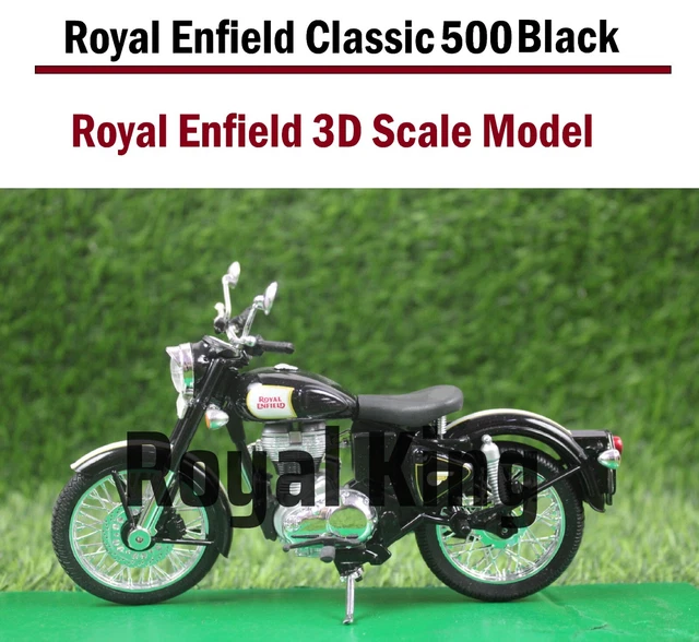 ROYAL ENFIELD CLASSIC 500 500 « modèle échelle 3D » noir - miniature ...
