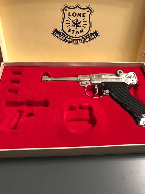 VERY RARE LONE Star Toy Luger In Presentation Set Velvet Box ...
