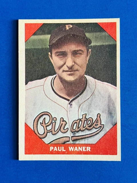 1960 FLEER PAUL Waner Pirates Vintage Baseballkarte #76; Neuwertig EUR ...