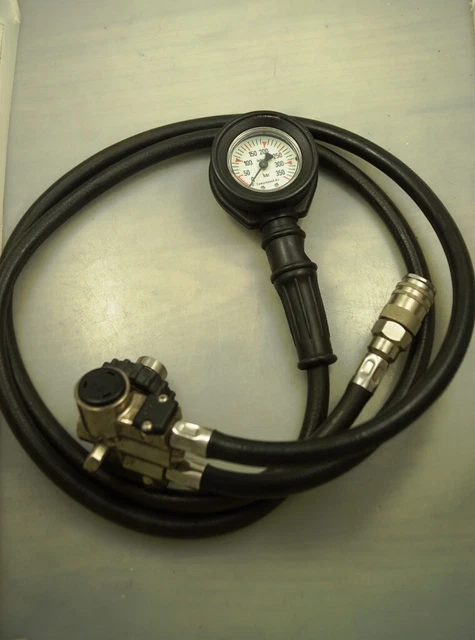 DRAGER SCBA BREATHING Apparatus Pa90 Plus Pressure Reducer With Gauge ...