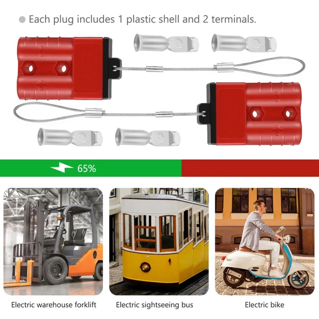 FIRE-RETARDANT BATTERY CONNECT Cable Quick Disconnect Connectors $21.99 ...