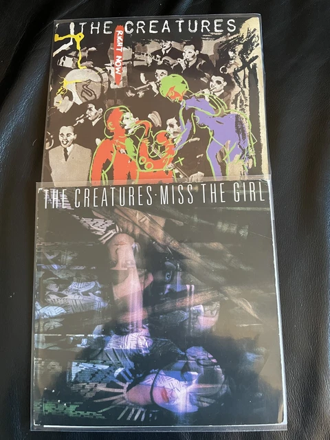 THE CREATURES - 2x 7’ VINYL -RIGHT NOW + MISS THE GIRL 1983 Polydor EUR ...