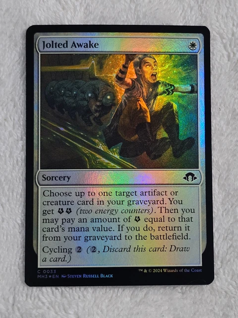 MTG JOLTED AWAKE FOIL - Scheda raccoglitrice Modern Horizons 3 #33 ...