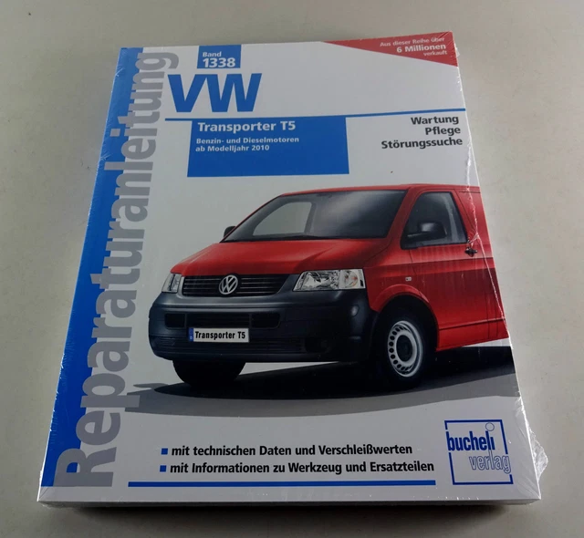REPARATURANLEITUNG HANDBUCH - VW Transporter T5 Typ 7H 7E - Facelift ab BJ 2010 EUR 39,90 ...