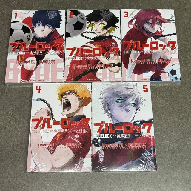 BLUE LOCK X Liverpool FC Limited Edition Comic Vol 1-5 Set manga Book ...