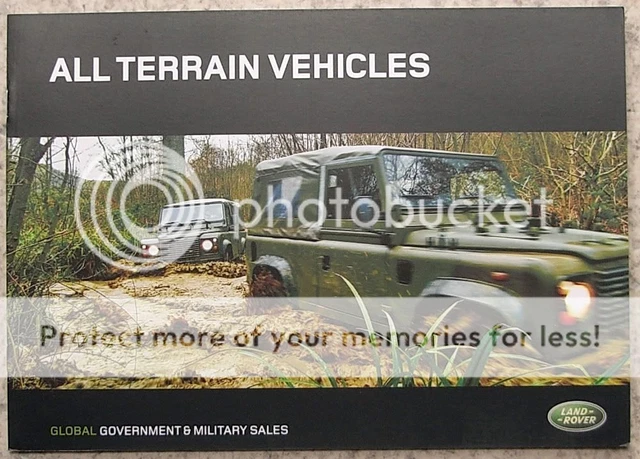 LAND ROVER ALL TERRAIN 4x4 Government & Military Sales Brochure 2005 # ...