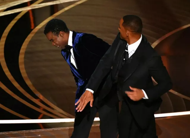 Will Smith Slaps Chris Rock At The Oscars Award Show Poster Picture