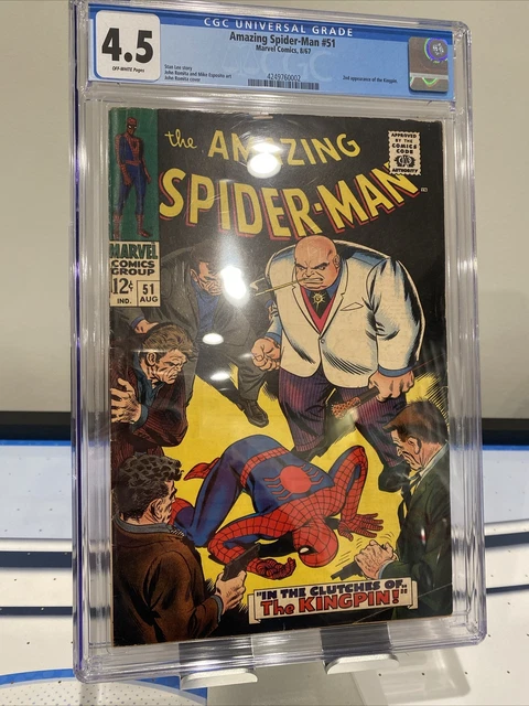 AMAZING SPIDER-MAN #51 CGC 4,5 1ère couverture Kingpin & 2ème ...