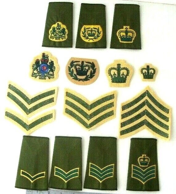 LIGHT INFANTRY NO2 DRESS RANK BADGES & RANK SLIDES TRF UK LCPL SGT CSGT ...