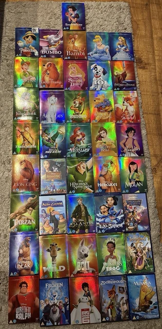 DISNEY CLASSICS HOLOGRAPHIC Slip Cover editions DVD Box Set Bundle £83. ...