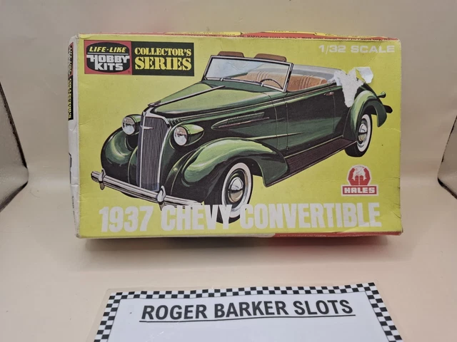 LIFE LIKE HOBBY Kits 1937 Chevy Convertible Build Project Body Slot Car ...
