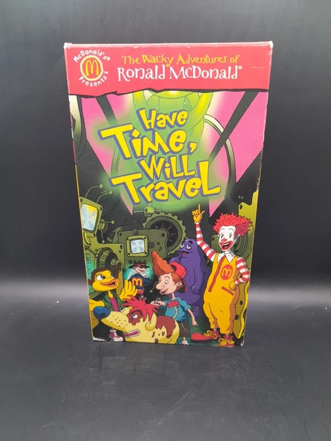 THE WACKY ADVENTURES of Ronald McDonald 5 VHS Have Time Will Travel New ...