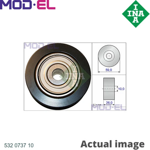 Deflectionguide Pulley Vribbed Belt For Mitsubishi Asx Rvr Roadest