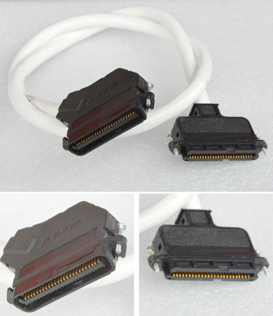 1M SCSI CABLE 50-Pin Male Centronics to 50-Pin Female Double Shielded ...