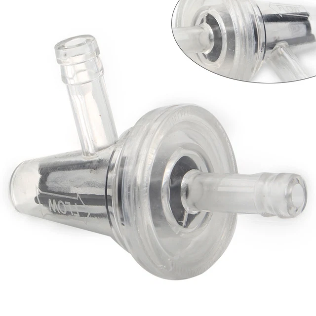 GAS RIGHT ANGLE Fuel Filter For Yamaha ATV DIRT BIKE Clear Inline 1/4 ...
