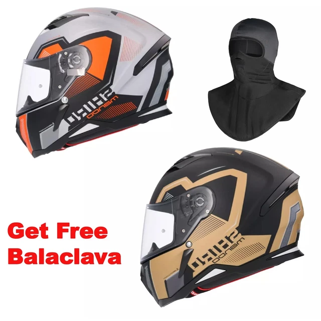 SHIRO HUNTER SH-890 Mando Full Face Touring Motorbike Motorcycle Helmet ...