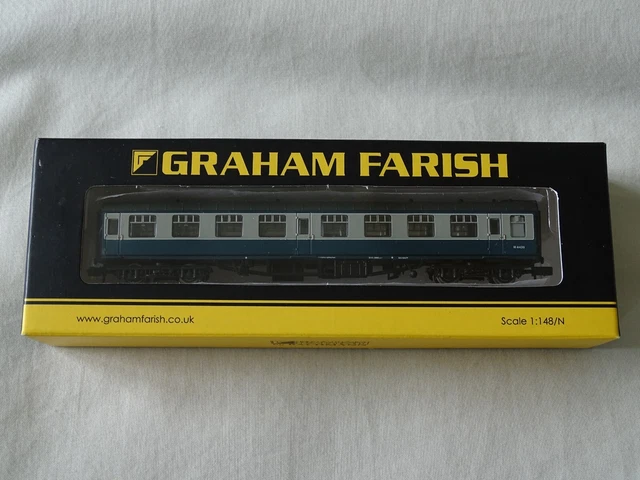 GRAHAM FARISH 374-013 Mk1 So Second Open Coach Br Blue & Grey ++Rare++ ...