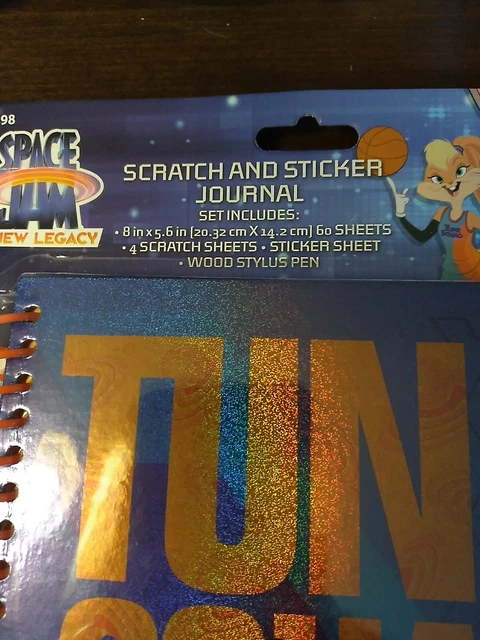 SPACE JAM SCRATCH And Sticker Journal -Tune Squad - NEW SEALED Cool $11 ...