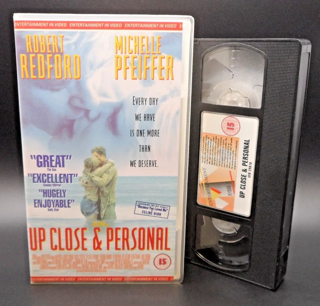 UP CLOSE & Personal VHS Video Tape UK PAL Robert Redford Michelle ...