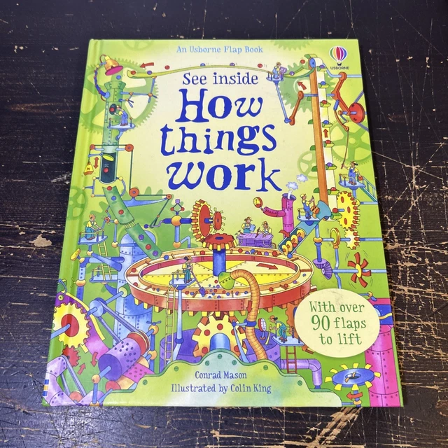HOW THINGS WORK (See Inside) An Usborne Flap Book By Conrad Mason ...