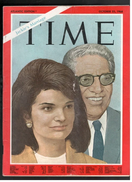 JACQUELINE KENNEDY ARISTOTLE Onassis Jackie Time Magazine 1968 October ...