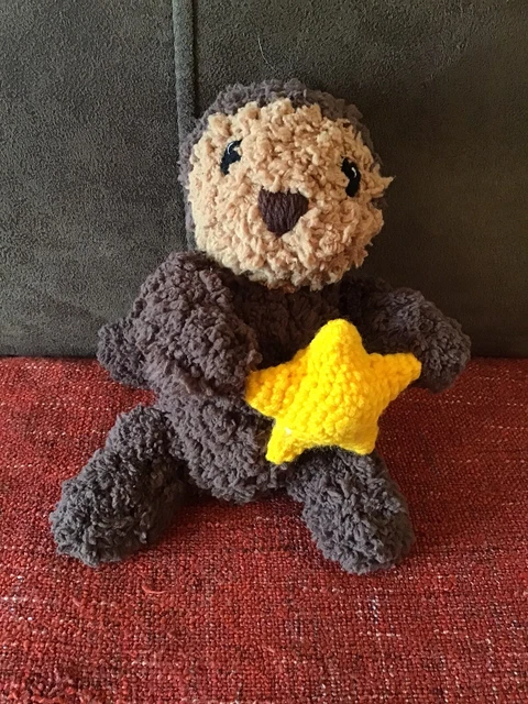 SHOELESS JOE BROWN Otter Yellow Starfish Soft Plush Toy 9" Handmade ...
