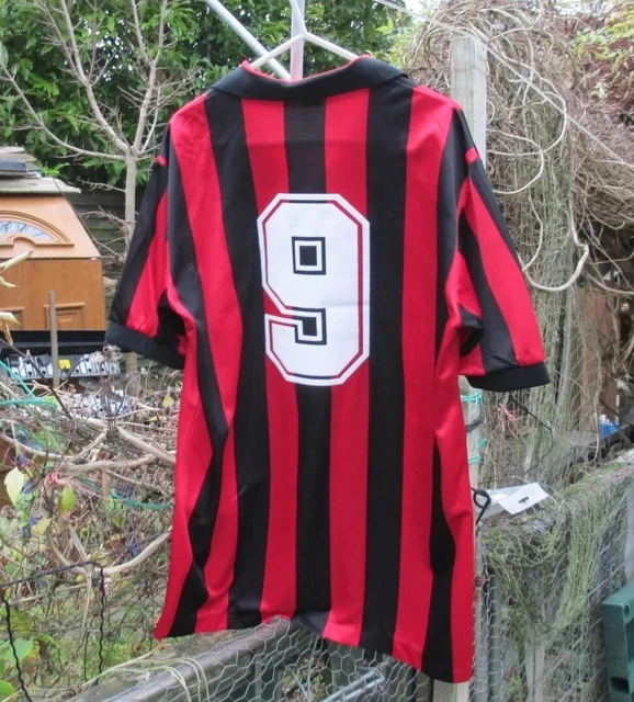 MAGLIA CALCIO VINTAGE Kappa AC Milan 1987-88 Mediolanum Home (M) Van ...