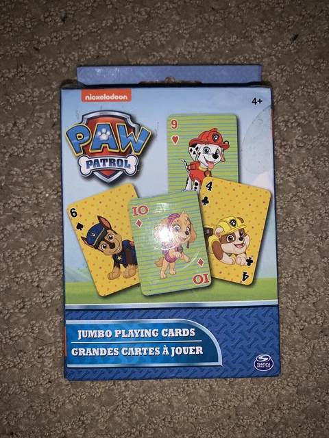PAW PATROL JUMBO Playing Cards. Nick Jr. Nickelodeon Complete Deck £4. ...