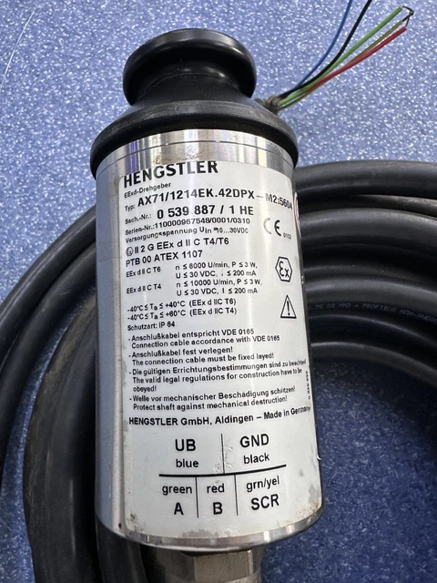 HENGSTLER AX71/1214EK.42DPX-M2:5604 ROTARY Encoder Transducer OpenBox £ ...