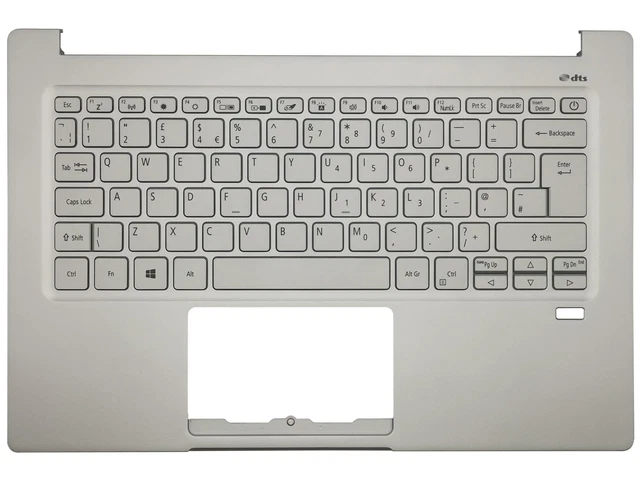 ACER SWIFT SF314-59 Palmrest Cover Keyboard UK Silver Backlit 6B.A0MN2 ...