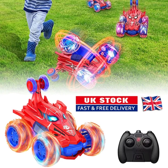 SPIDER REMOTE CONTROL Cars 360° Flip Toys RC Car Toys Birthday Gifts ...
