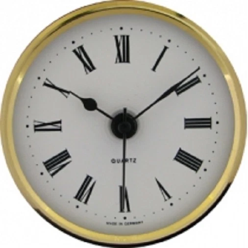 NEW QUARTZ CLOCK Insertion Movement 65mm Diameter Roman Numerals ...