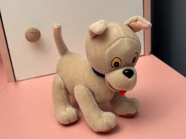VINTAGE TOYLAND NODDY Bumpy The Dog Jointed Puppy Soft Plush Toy Enid ...