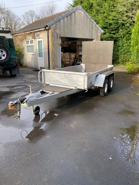 PLANT DIGGER TRAILER with ramp twin axle £1,195.00 - PicClick UK