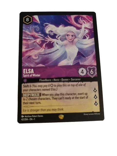 DISNEY LORCANA - First Chapter - Elsa Spirit Of Winter - 42/204 ...