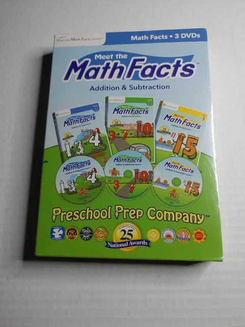 MEET THE MATH Facts: Addition & Subtraction (3 DVD Set) - NEW $15.00 ...